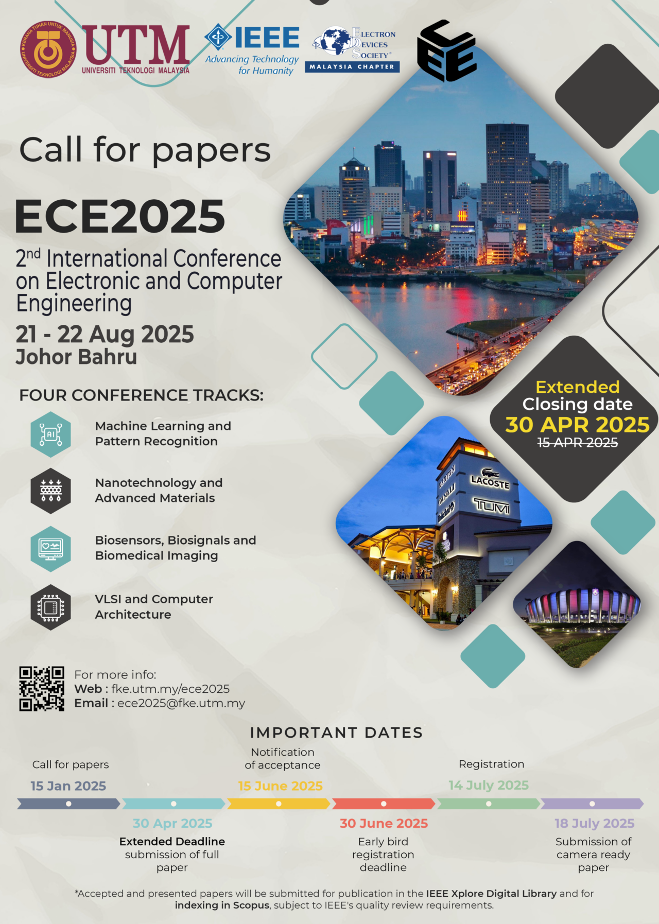 ECE2025 in Johor Bahru, 21-22 Aug 2025 [CFP][EXTENDED DEADLINE] [IEEE ...